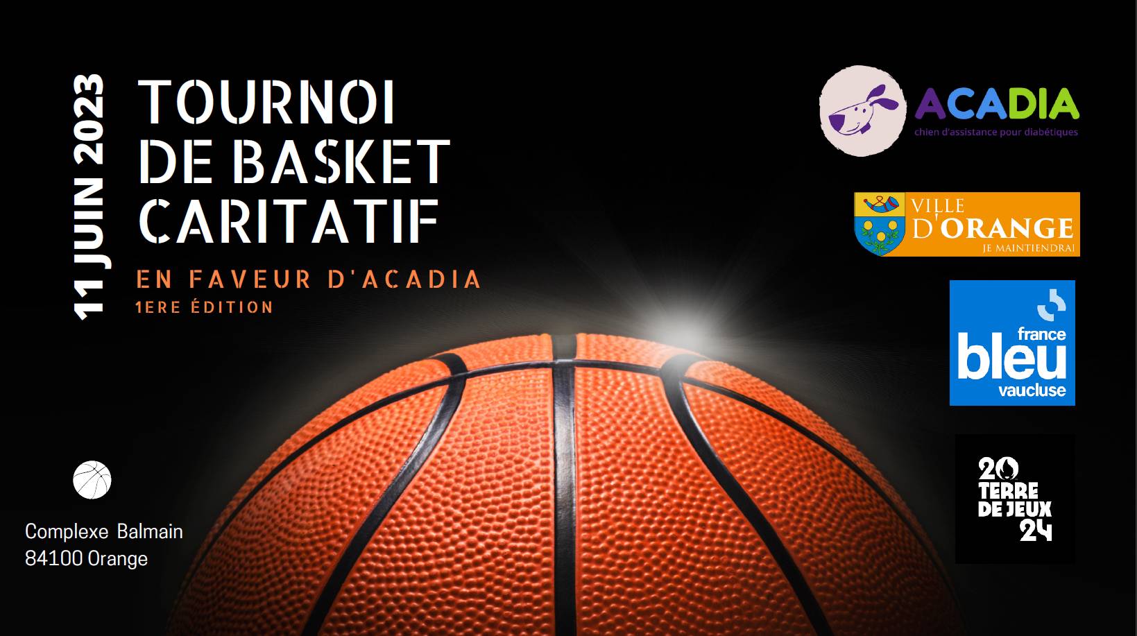 tournoi de basket caritatif en faveur d'acadia tournoi de basket caritatif en faveur d'acadia